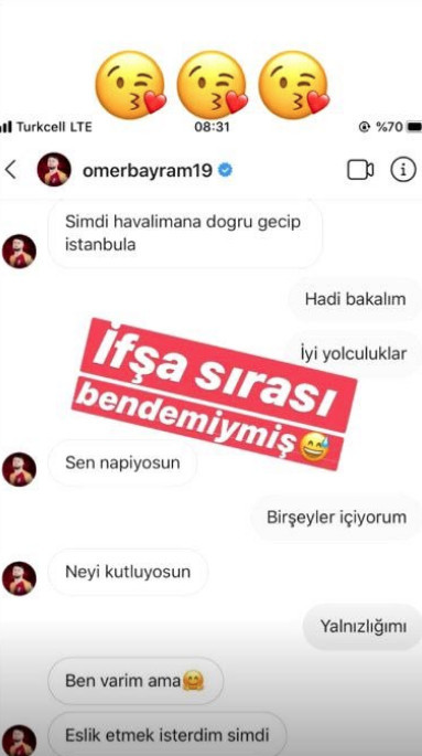 Eda Gökçen Kaya Ömer Bayram'ı ifşa etti: Eşlik etmek isterdim ...
